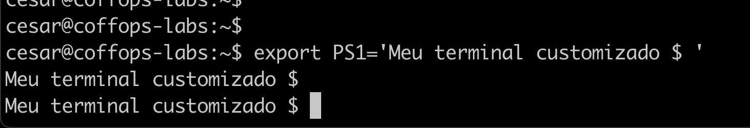 Como alterar o prompt de comando do terminal Linux? - Coffops
